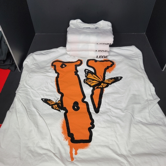VLONE | Shirts | Vlone X Juice Wrld Butterfly Tshirt White | Poshmark